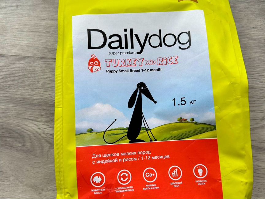 Продам корм Dailydog 1-12 месяцев