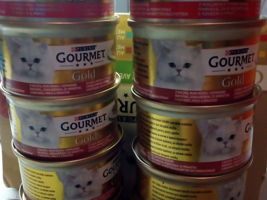 Корм для кошек Gourmet Gold террин/паштет/кусочки