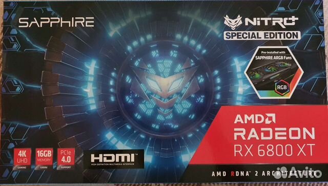 Видеокарта RX 6800 xt sapphire nitto+ SE купить в Москве | Электроника ...