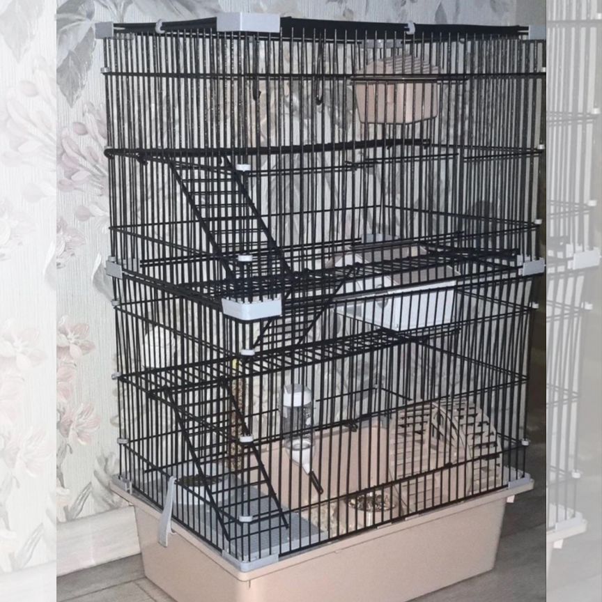 Клетка для грызунов 2 этажа