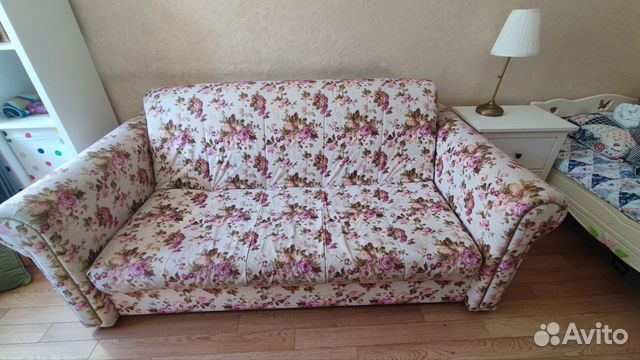 Раскладной двуспальный диван , ширина 190, глубина 210, высота 90 , б/у ...