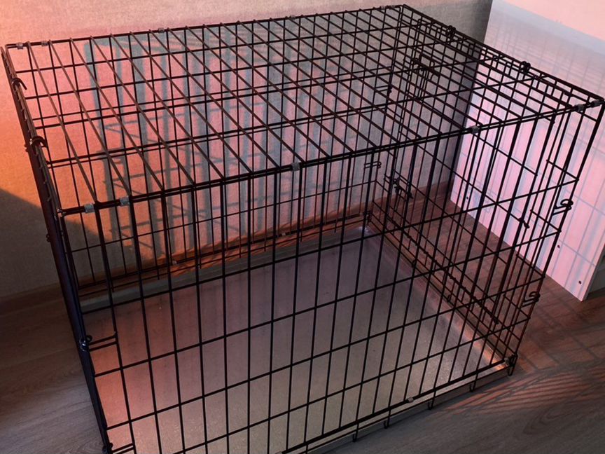 Клетка для животных с металлическим поддоном