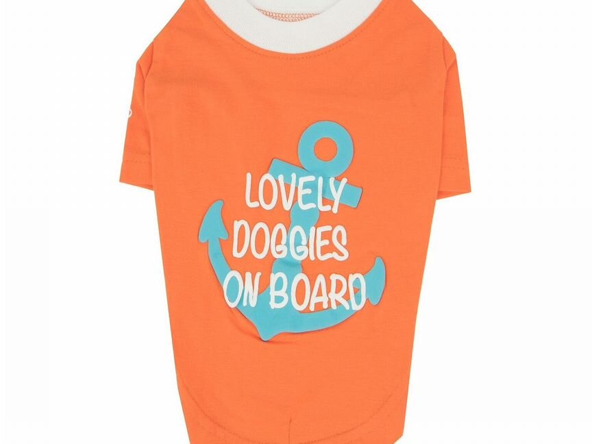 Puppia футболка с якорем "Все на борт"