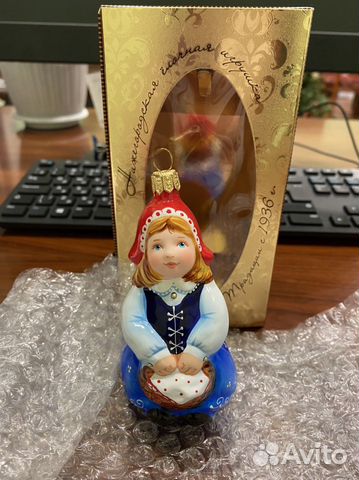 Красная шапочка елочная игрушка Ариэль купить в Санкт-Петербурге ...