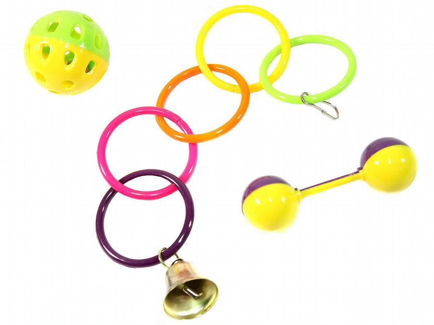 Игрушка дптиц кольца, мяч, штанга (набор) 524 112