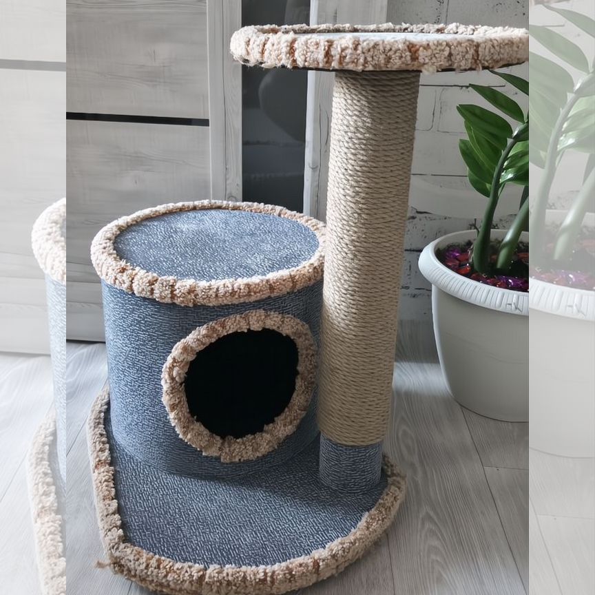 Когтеточка-домик для кошки бу