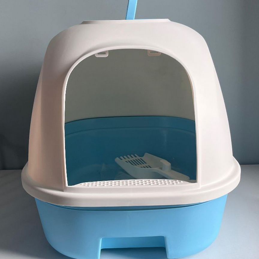 Закрытый лоток переноска для кошек большой новый