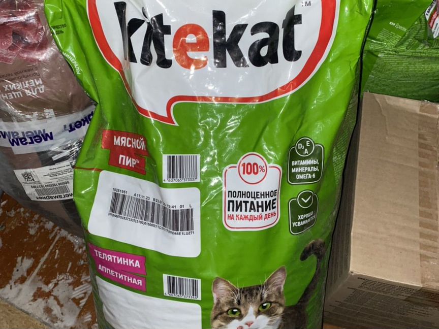 Корм для кошек kitekat 15 кг