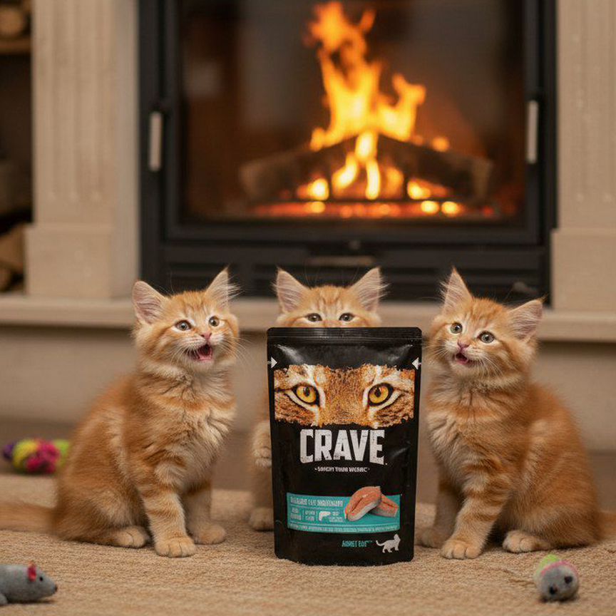 Влажный корм для кошек 30 упаковок Crave