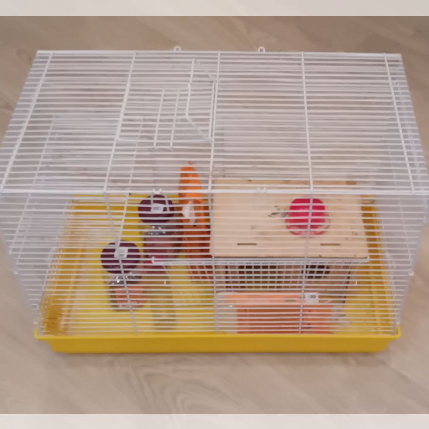 Клетка для грызунов большая с домиком и т. п