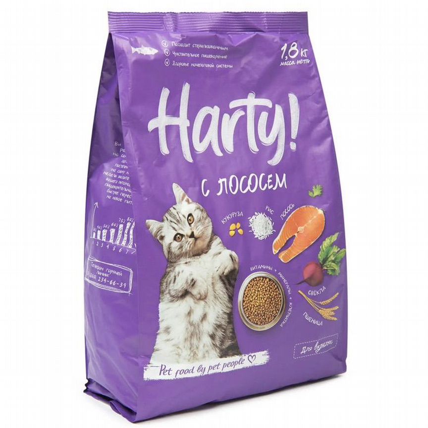 Корм для кошек Harty 1.8кг