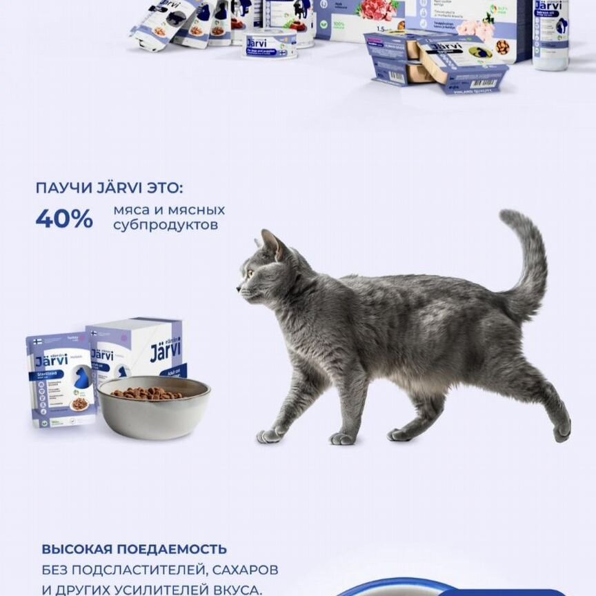 Корм влажный Järvi
