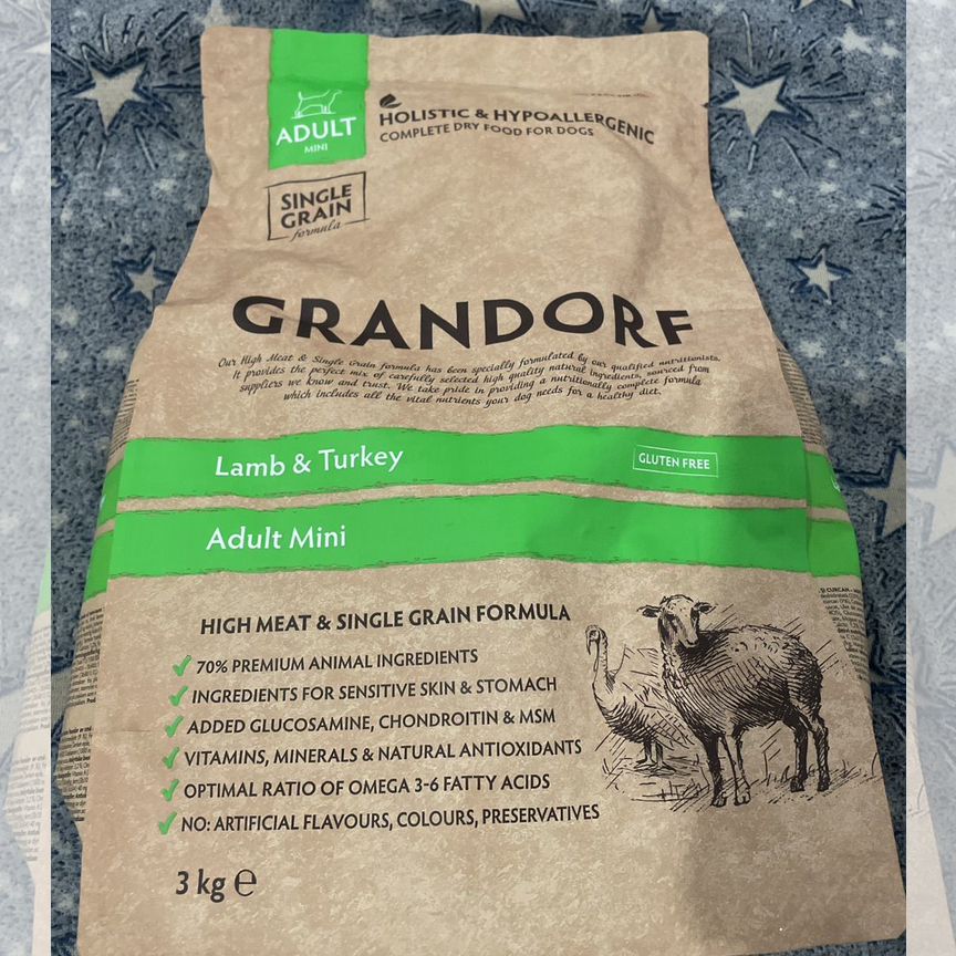 Корм сухой для собак grandorf 3кг
