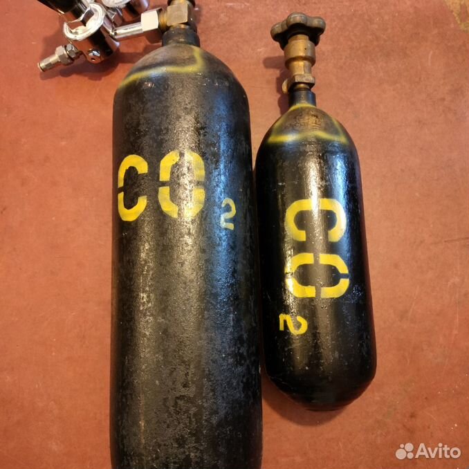 Баллоны с углекислым газом CO2 для аквариума