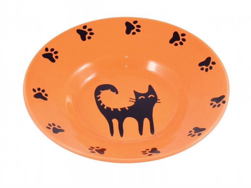 Mr.Kranch миска-блюдце керамическая для кошек,оран