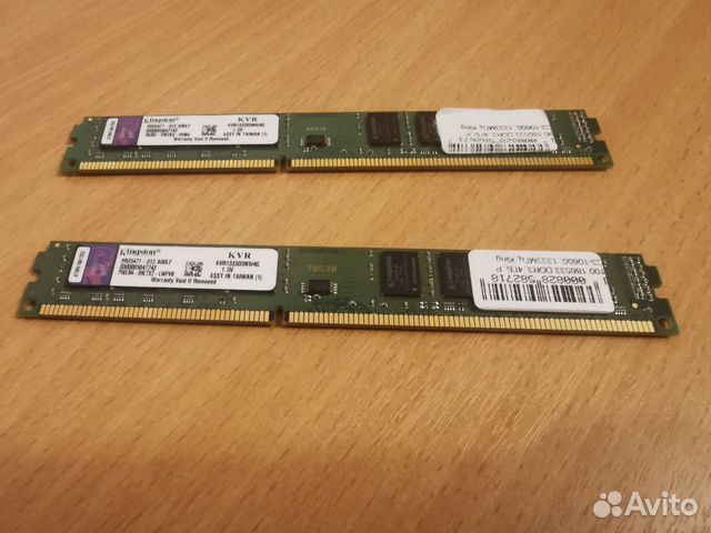 Оперативная память Kingston 4gb Kvr1333d3n9 4g 2шт купить в Москве