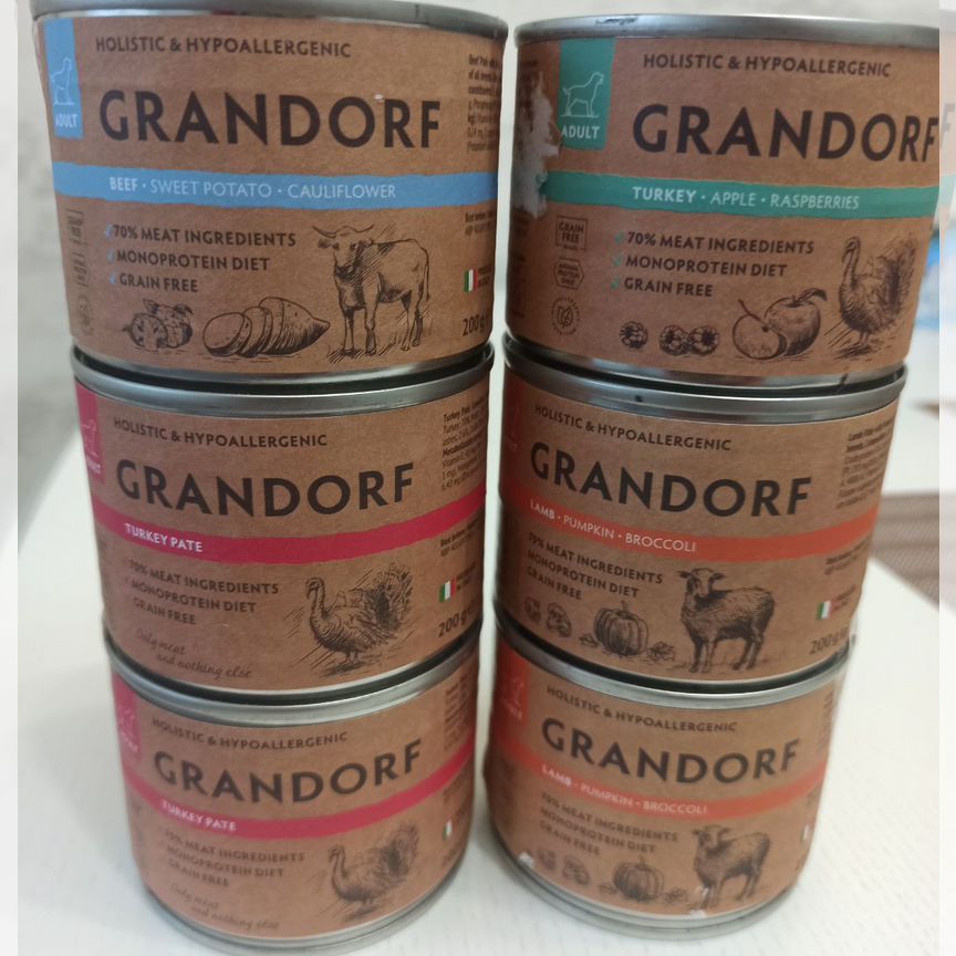 Корм для собак grandorf