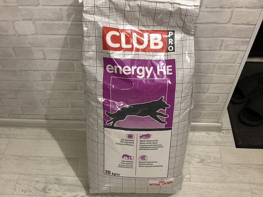 Сухой корм Royal Canin Club Energy HE Pro 20 кг