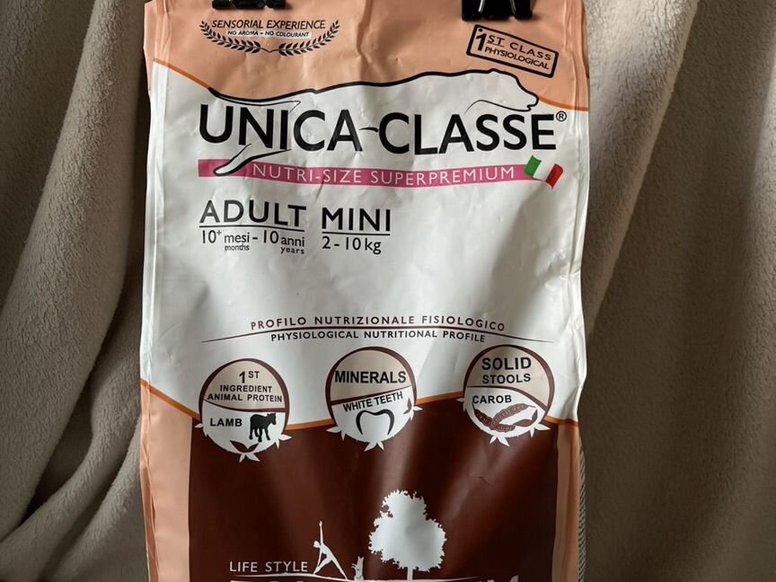 Корм для щенков мелких пород unica Adult Mini