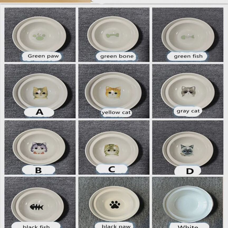 Керамическая миска для кошек, single bowl set