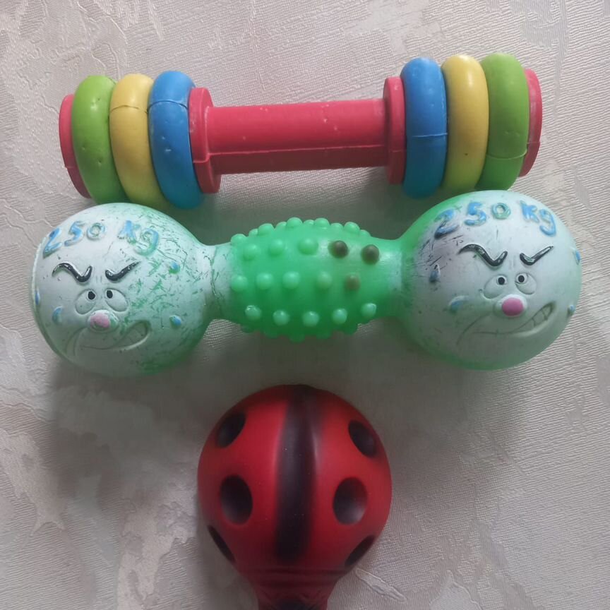Гантели резиновые