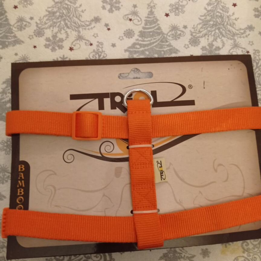 Шлейка для собаки из бамбука