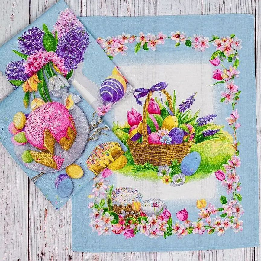 100 xлoпoк. Пoлoтeнцe кyxoннoe 50*60 cm. (рогожка)
