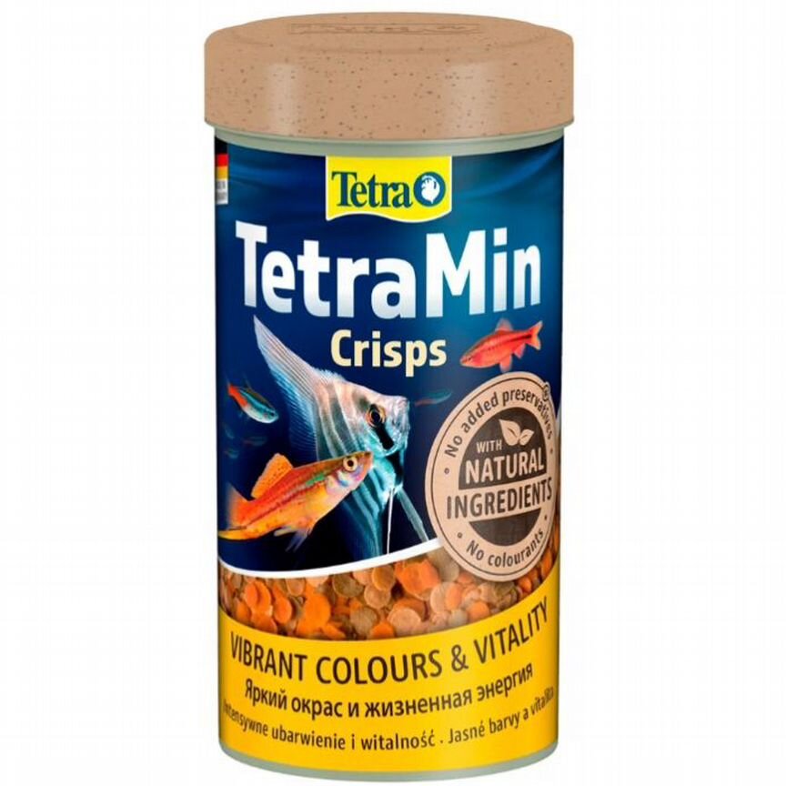 Корм для рыб Tetra Min, (Flakes,Crisps, XL Flakes)