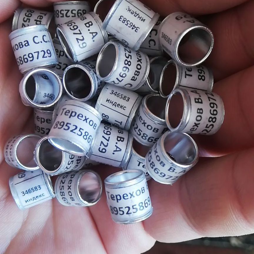 Кольца для голубей