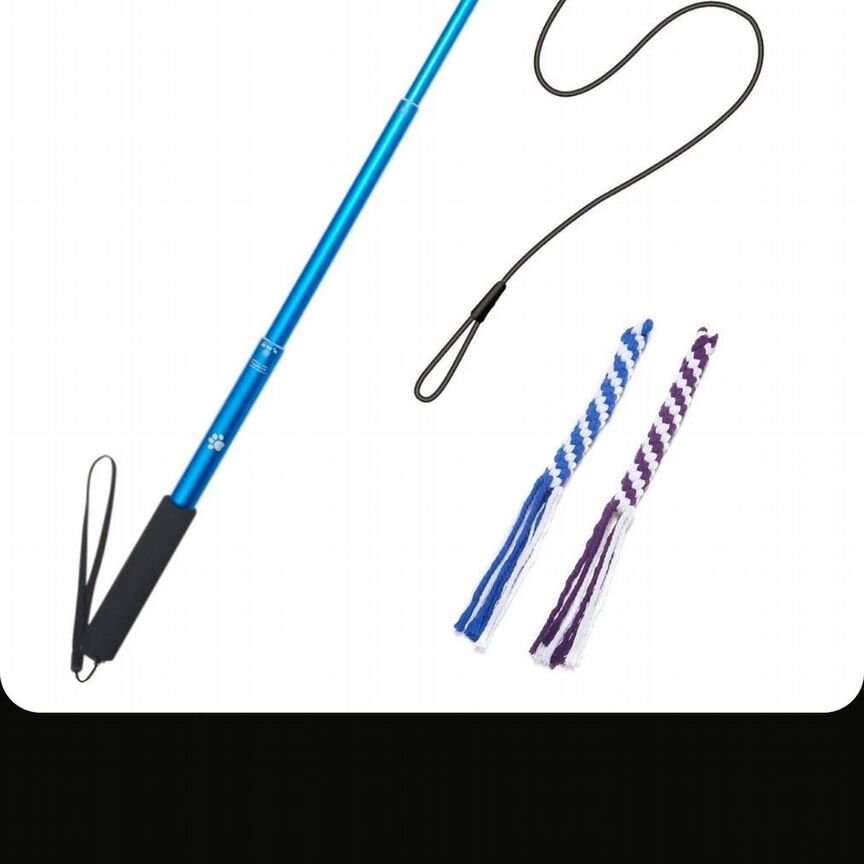 Телескопическая удочка-дразнилка для игр с собакой