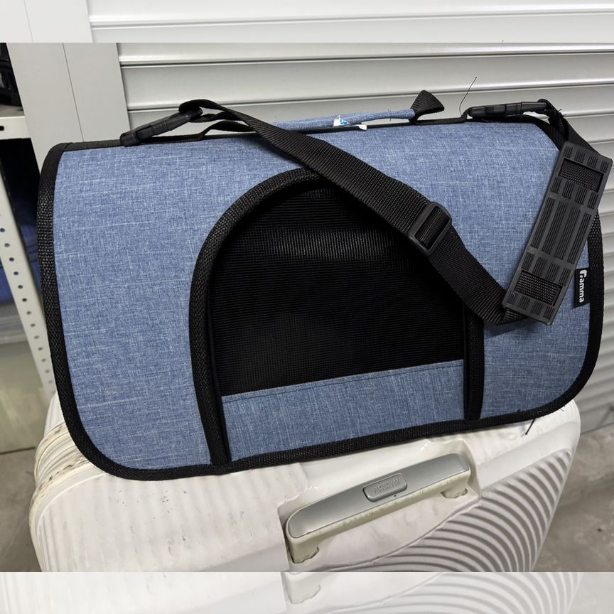 Переноска для кошек или для собак синяя