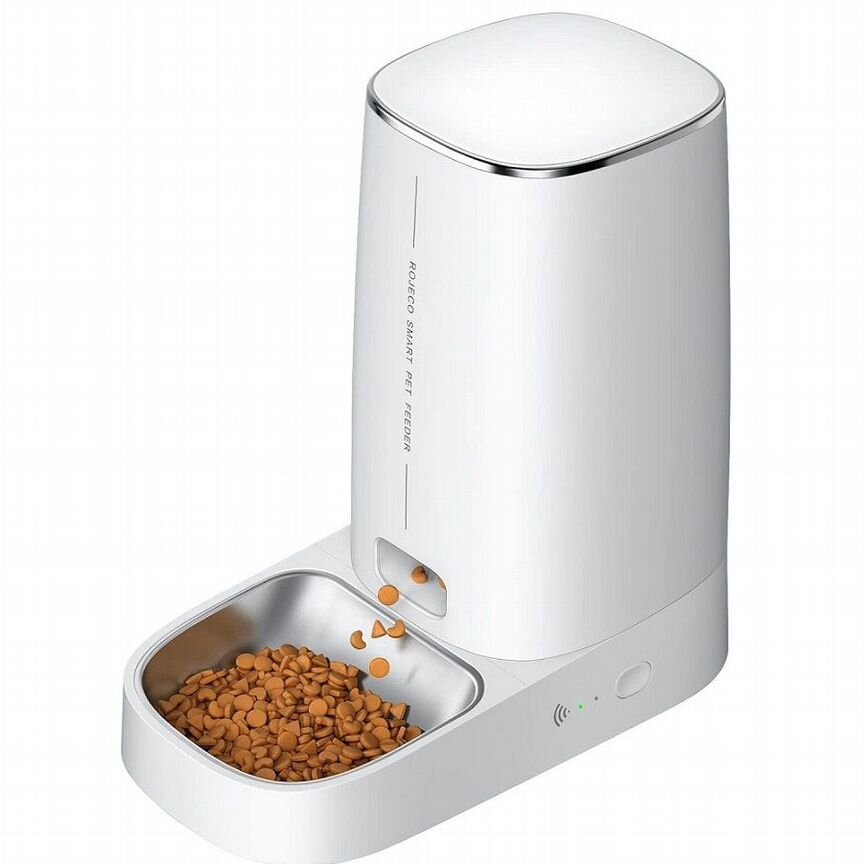 Умная кормушка для животных Rojeco 4L wifi White