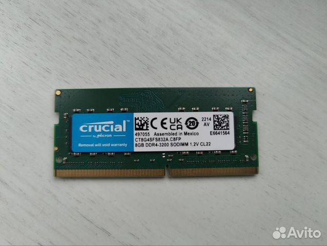 Оперативная память для ноутбука Crucial Ddr4 8gb купить в Москве