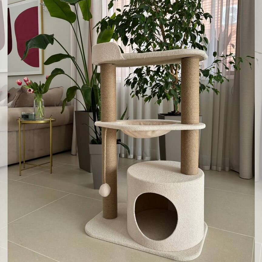 Домик-когтеточка для кошки