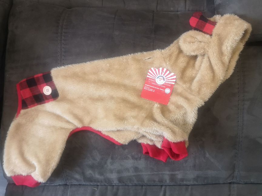 Рождественский костюм олень на собачку