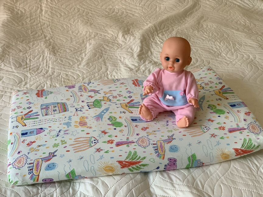 Пеленальный матрас 43*69 см + простынь на резинке