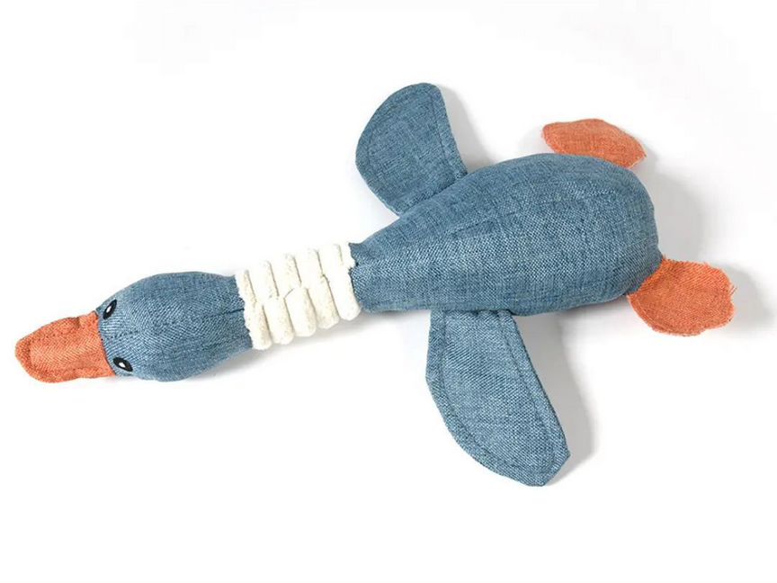 Мягкая игрушка для собак "Утка с пищалкой"