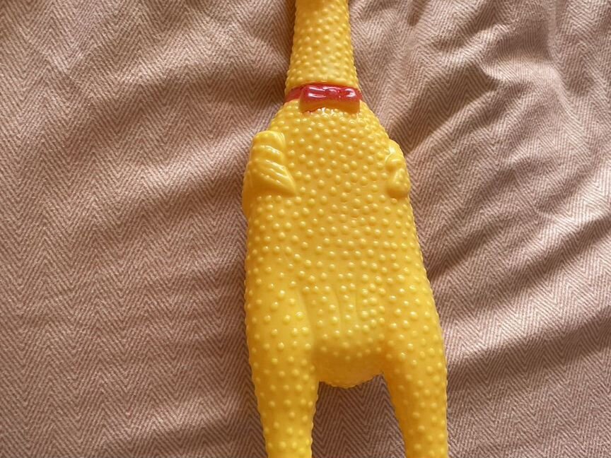 Игрушка для собак с пищалкой. Курица
