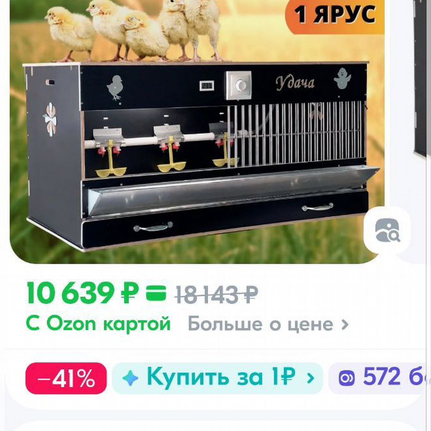 Браудер для цыплят новый