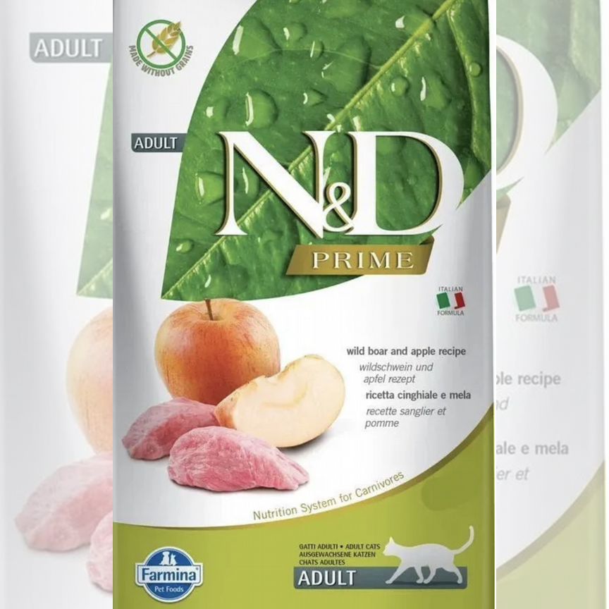 Farmina для кошек ND Prime Boar Apple 10кг