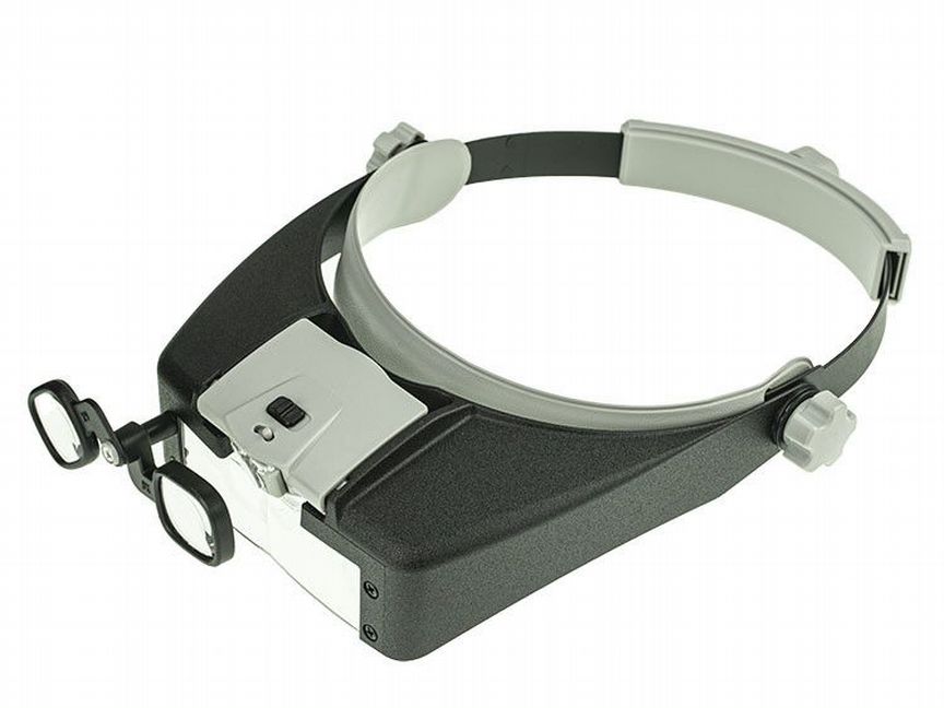Лупа налобная LED 1.5х-8х MG81007AP