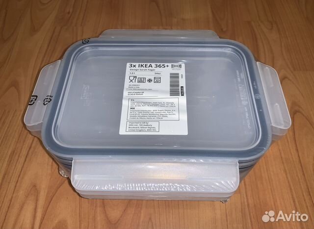 Контейнер с крышкой IKEA 365+ 1.0 литр купить в Люберцах | Товары для ...