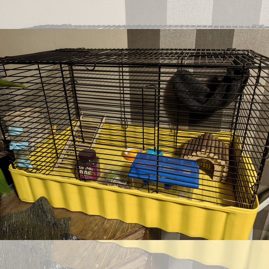 Домик для грызунов мисочки