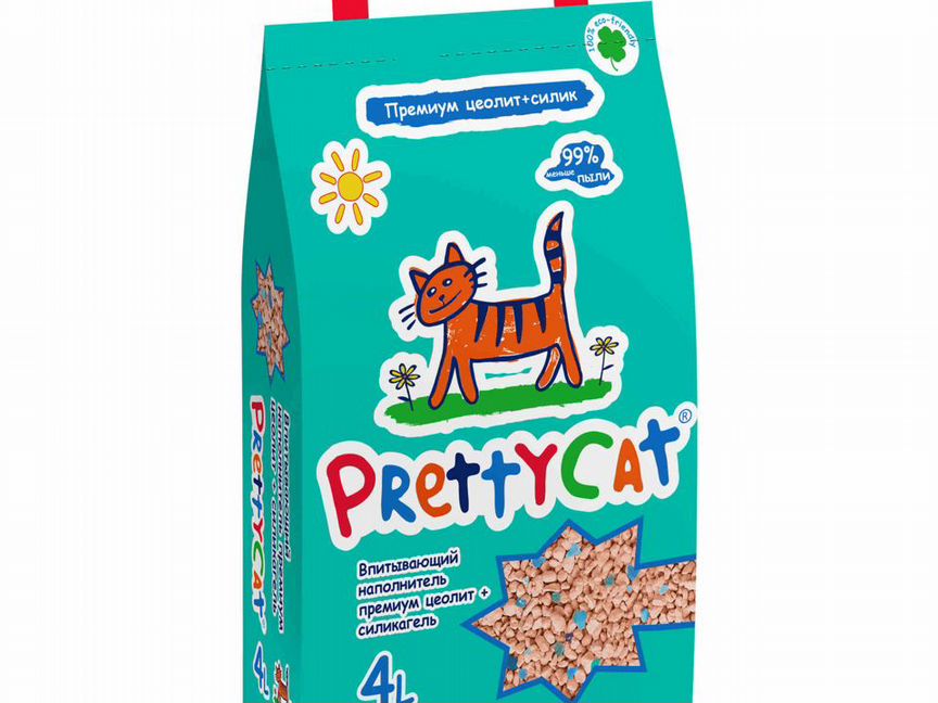 PrettyCat наполнитель впитывающий для кошачьих туа
