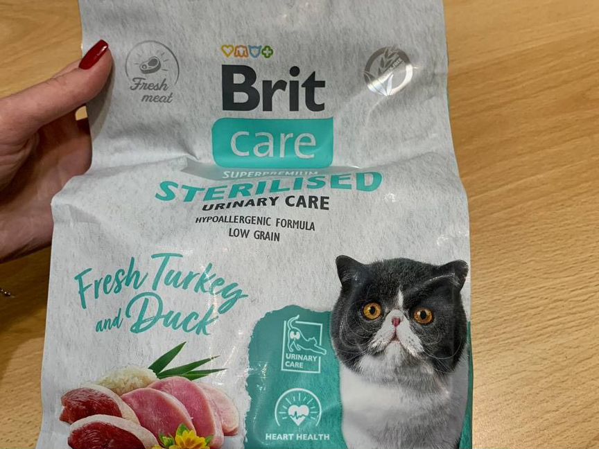 Корм для кошек brit care sterilised