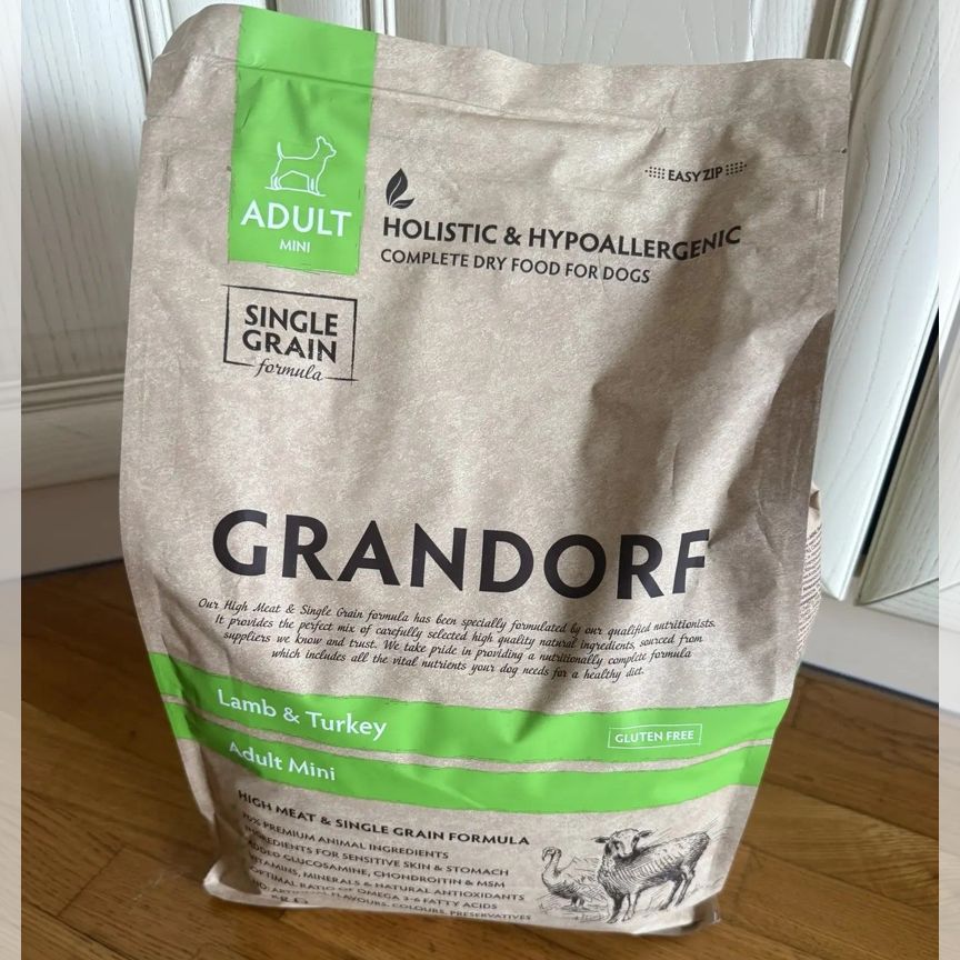 Сухой корм Grandorf Lamb & Turkey Mini, 3 кг