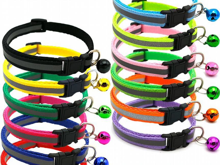 Свето отражающий ошейник собак кошк новые