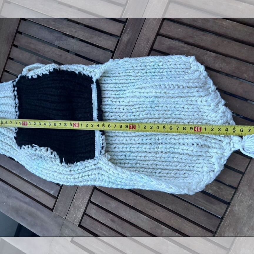 Жилетка для собаки, вязанная