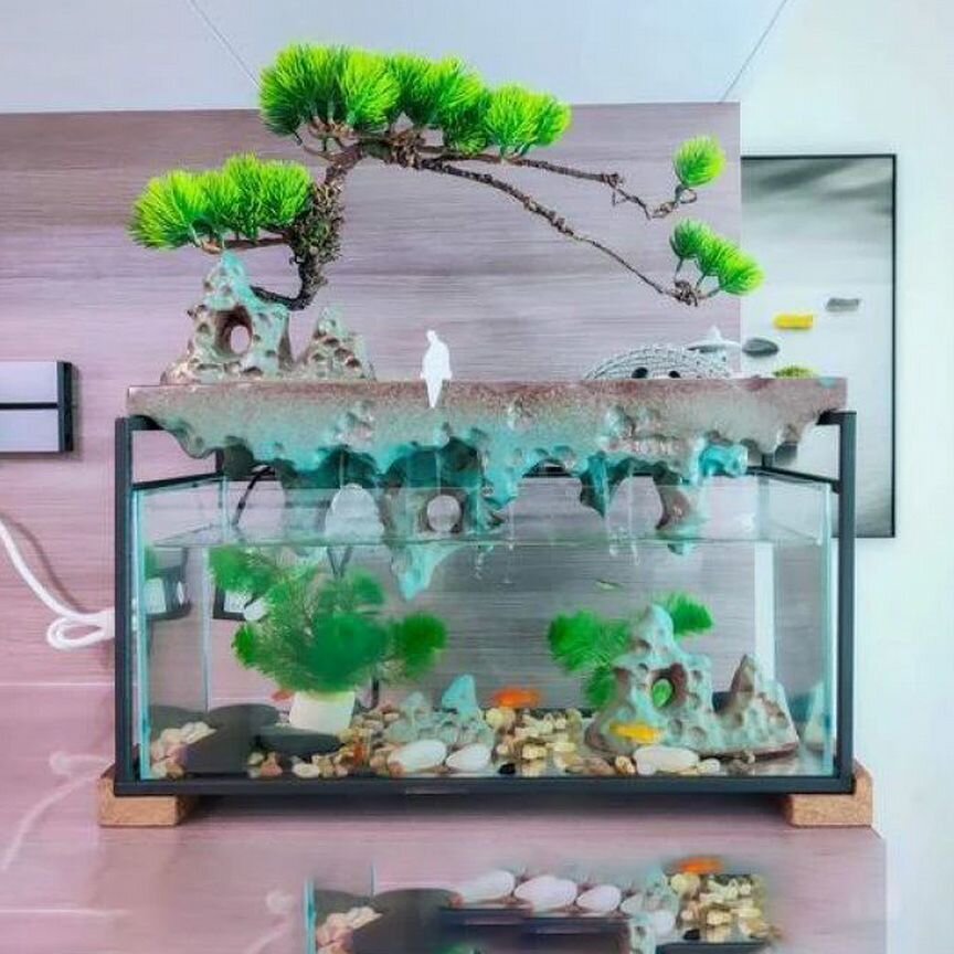 Аквариум momoyoo Fish Tank City in the Sky (12.4л