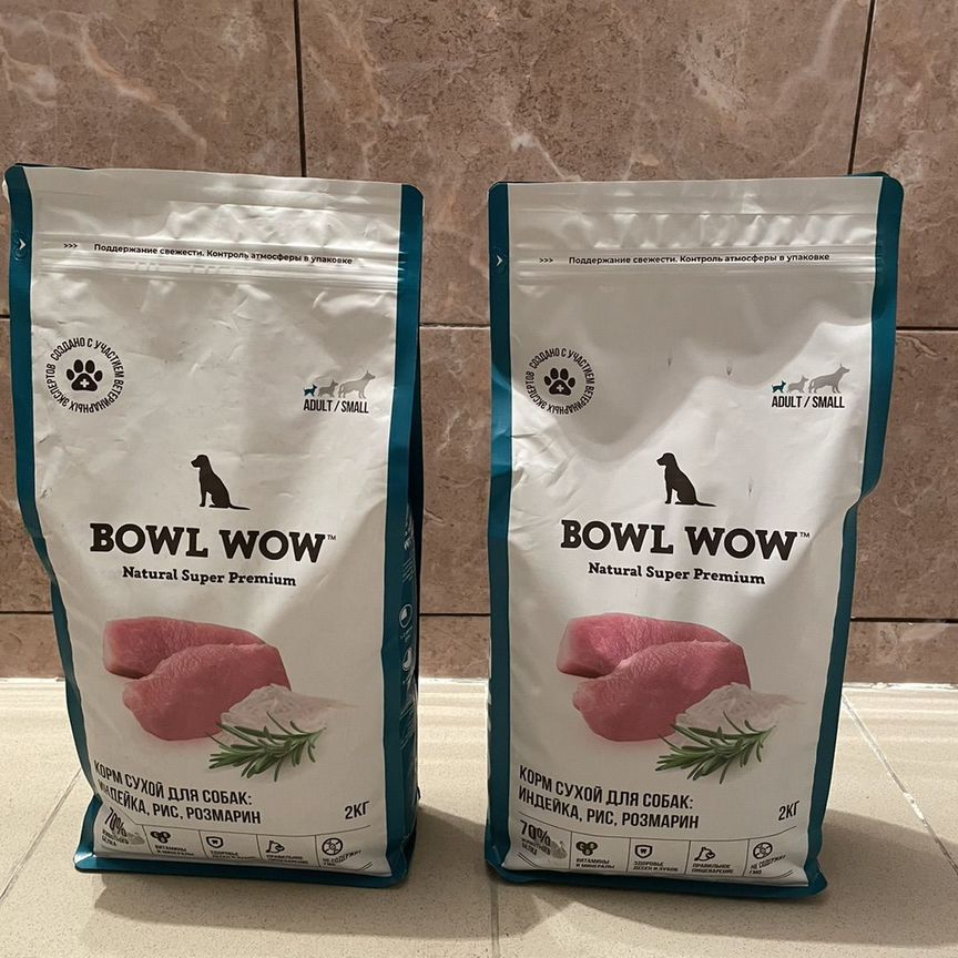 Корм Bowl Wow для собак мелких пород 2 кг